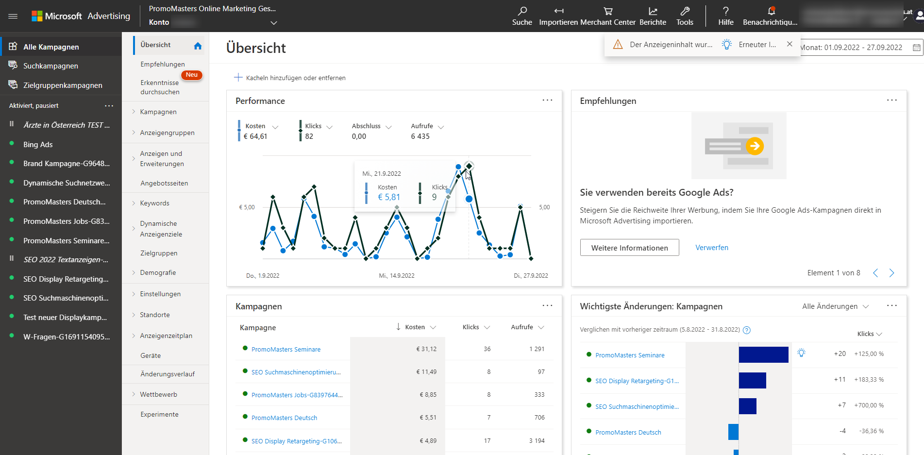 Handout Webinar #14 - Bing Ads - Medienmanager
